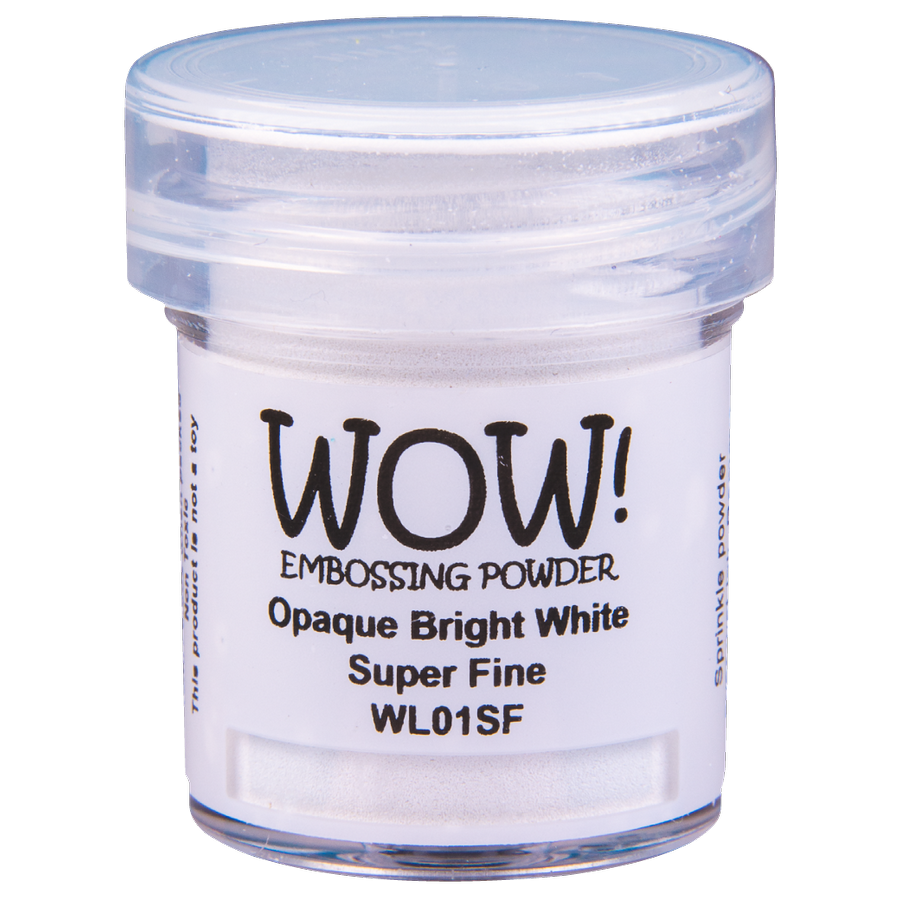 WOW Embossing Powder 15ml Opaque Bright White Super Fine SW11605 WOW Embossing Powder 15ml Opaque Bright White Super Fine SW11605